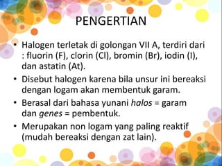 PPT Gas mulia dan halogen- kimia | PPTX