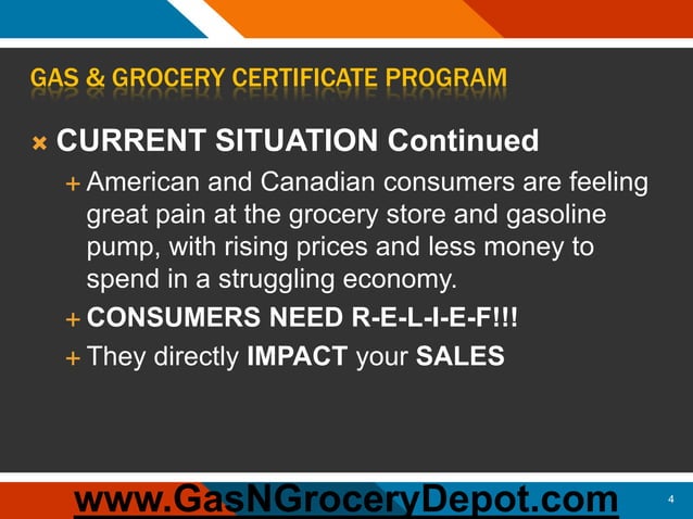 Grocery Certificate Incentives | PPTX