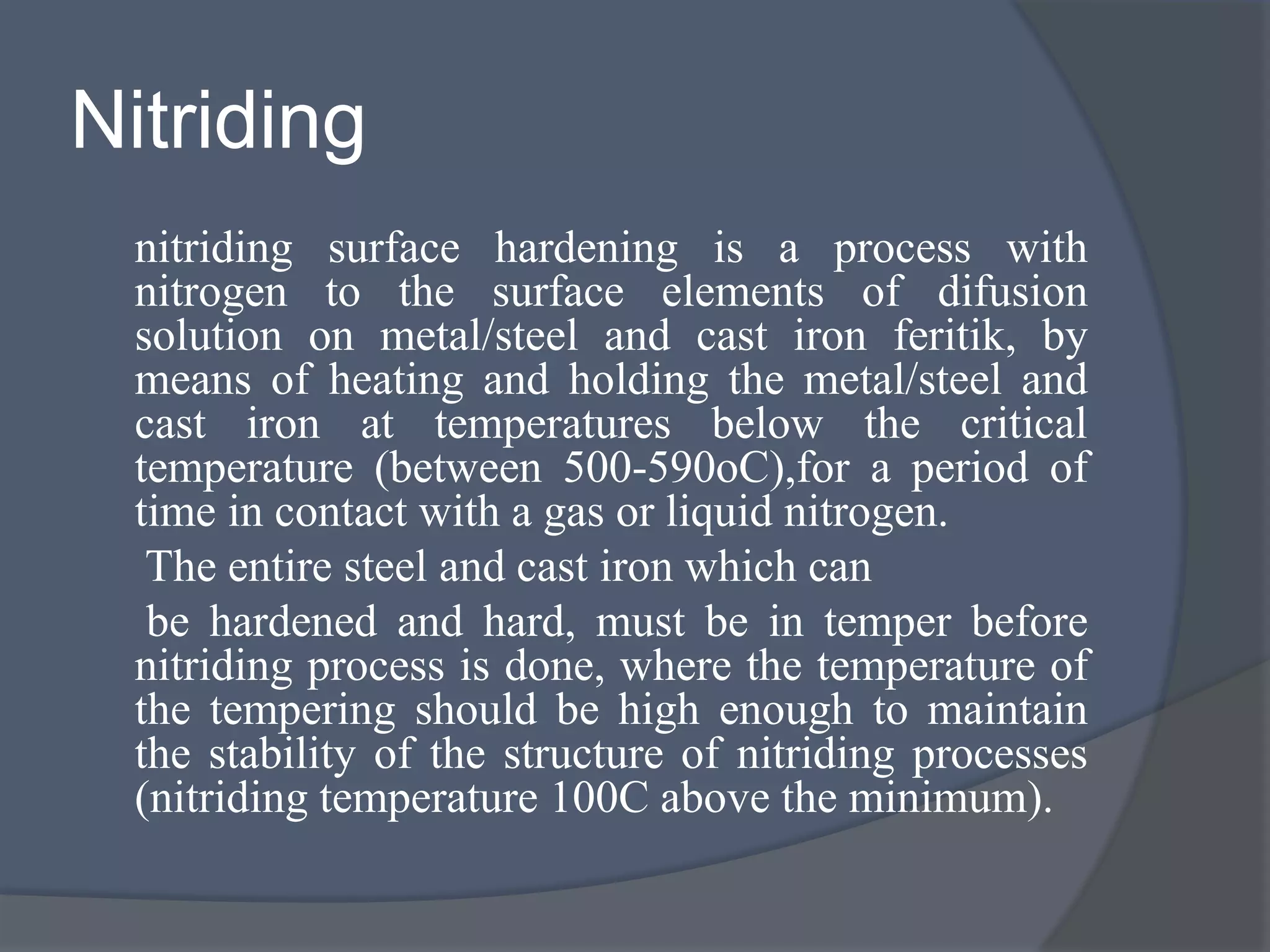 Gas nitriding # | PPTX