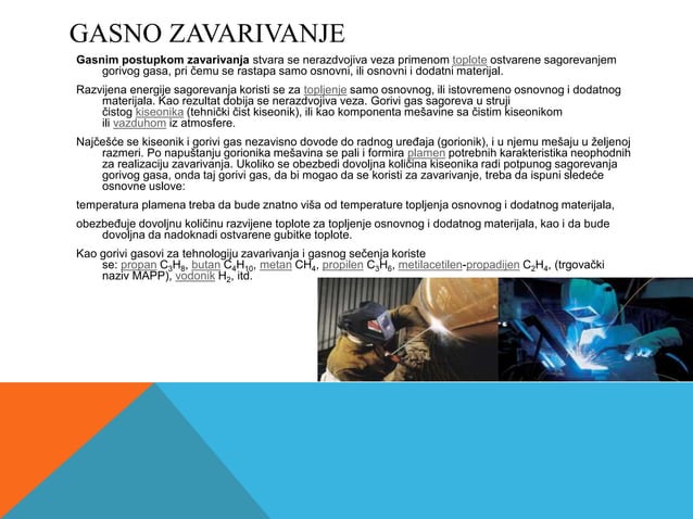 Gasno zavarivanje | PPTX