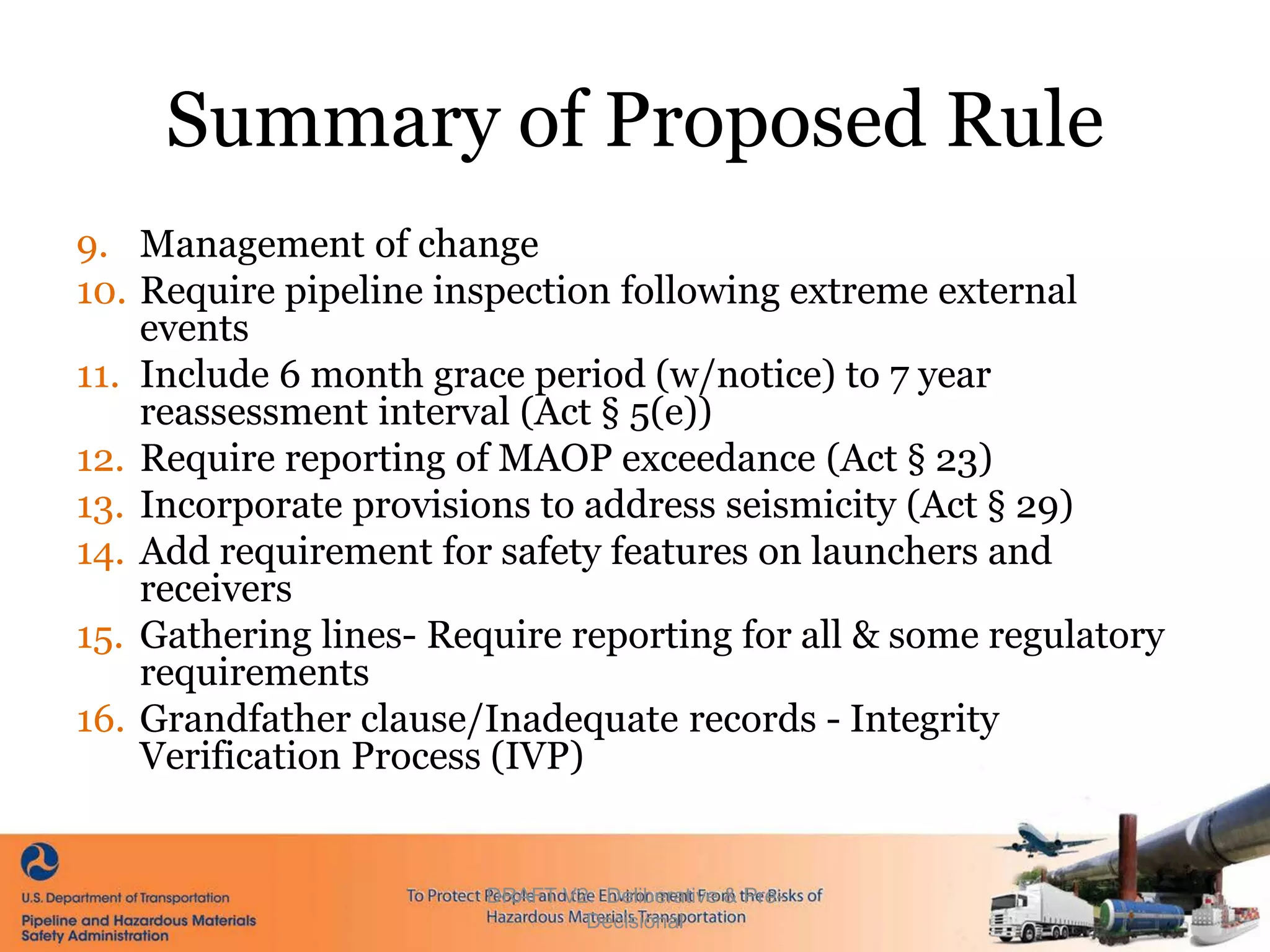 PHMSA: Safety of Gas Transmission & Gathering Pipelines Summary | PDF