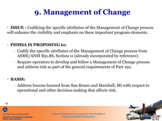 PHMSA: Safety of Gas Transmission & Gathering Pipelines Summary | PDF
