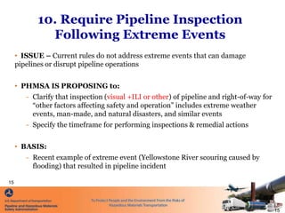 PHMSA: Safety of Gas Transmission & Gathering Pipelines Summary | PDF