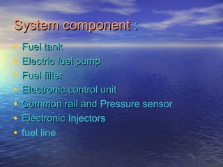 Gasoline electronic fuel injection systems | PPT