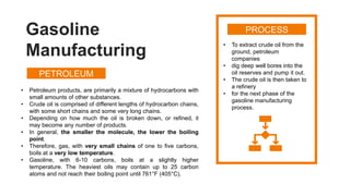 Gasoline manufacturing process | PPTX