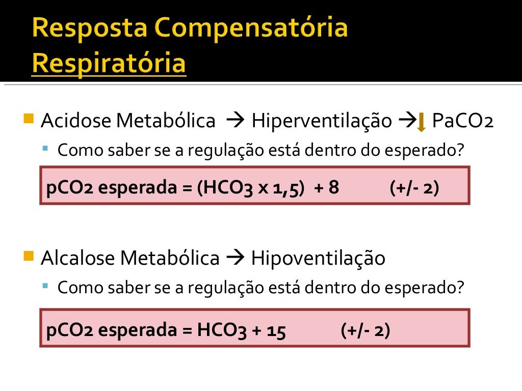 Gasometria Arterial- Distúrbios do Equilíbrio Ácido-base