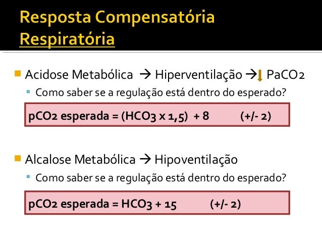 Gasometria Arterial- Distúrbios do Equilíbrio Ácido-base