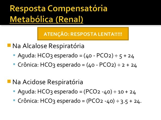 Gasometria Arterial- Distúrbios do Equilíbrio Ácido-base