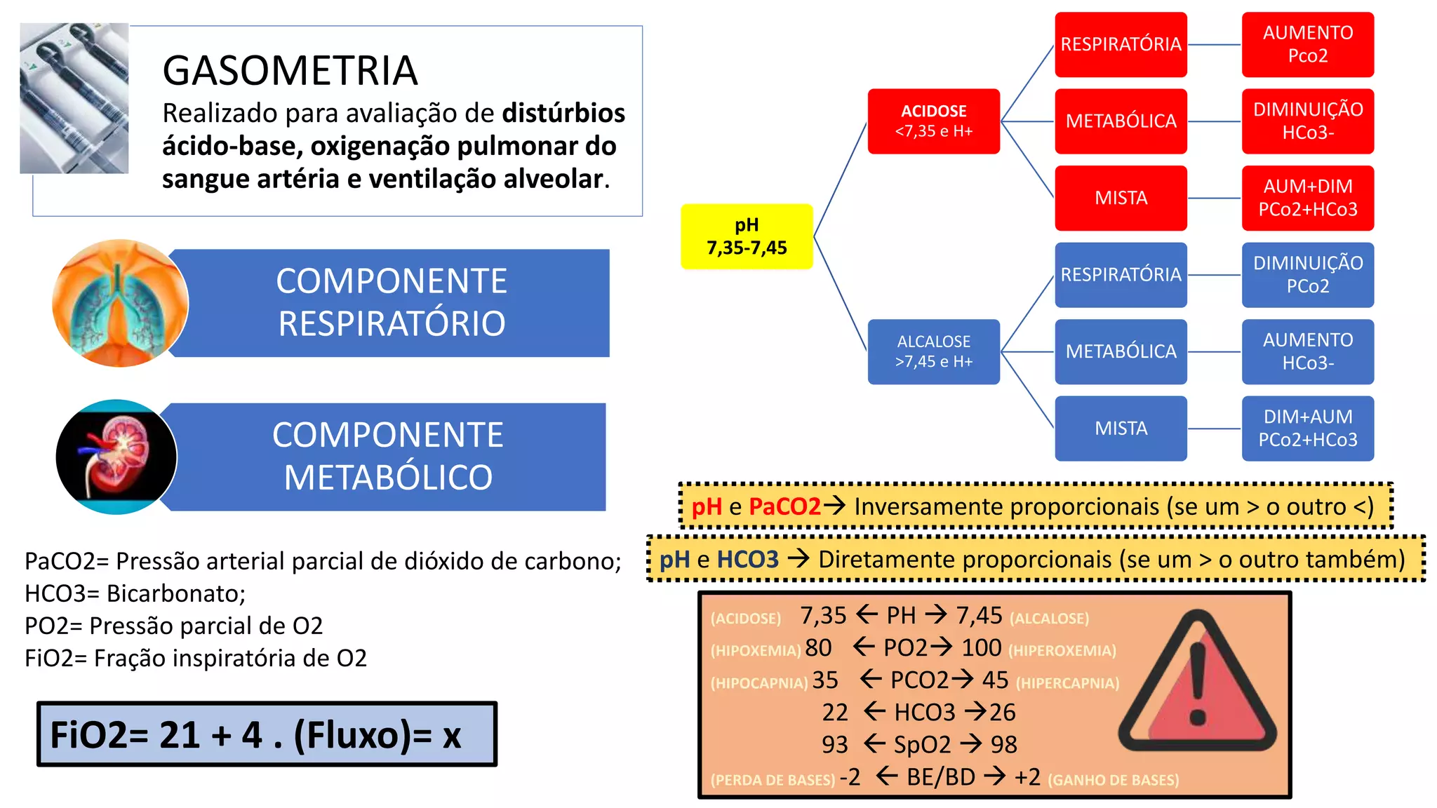 RESUMO - GASOMETRIA ARTERIAL | PPTX