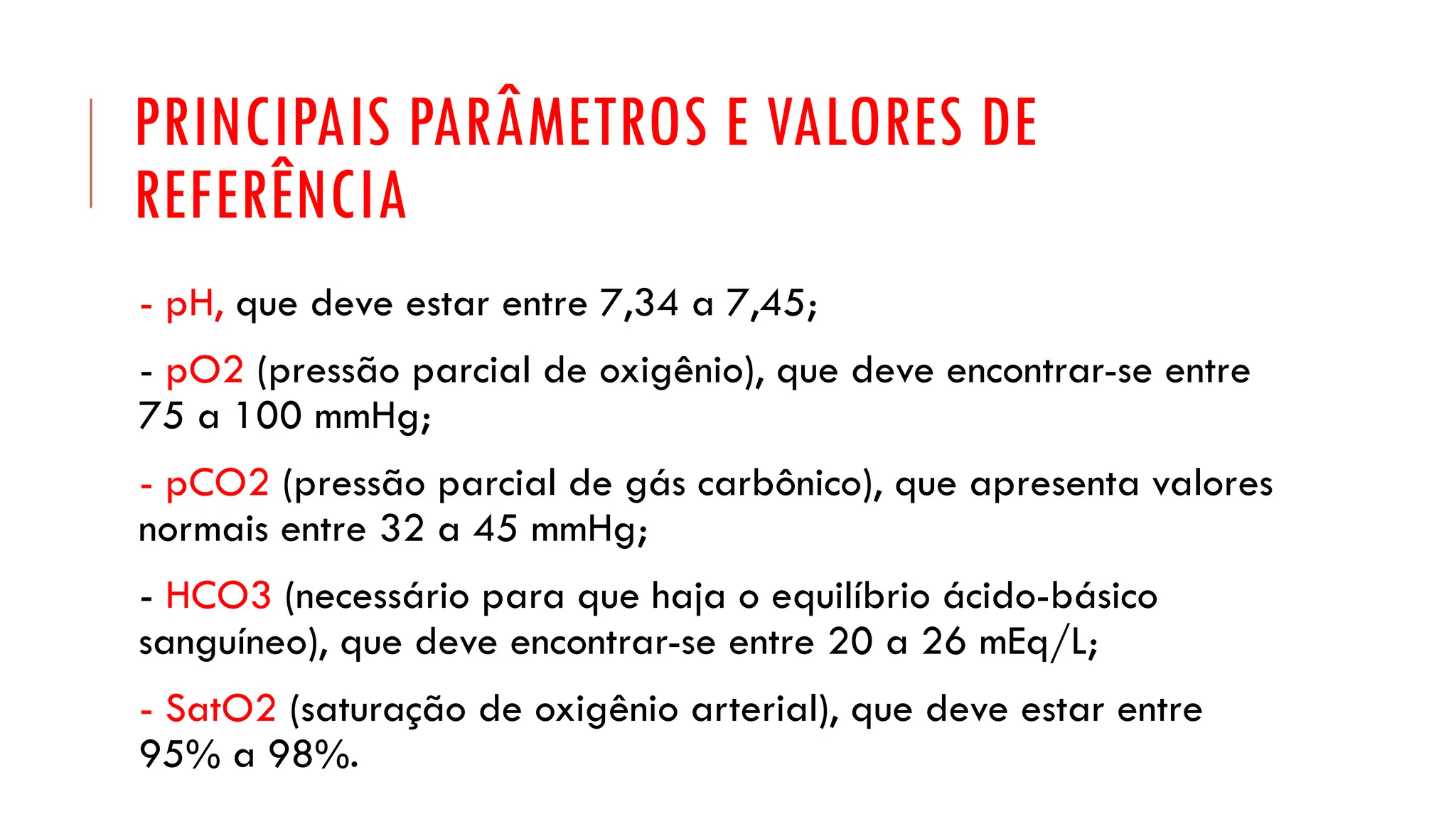 aula resumida de GASOMETRIA arterial in | PPTX
