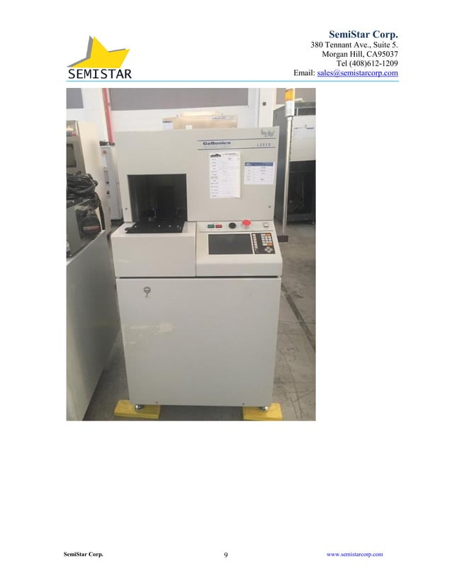 Gasonics l3510 plasma asher plasma descum semiconductor process ...