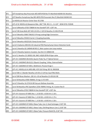 Gasonics novellus equipment spare parts may 20th 2020 | PDF