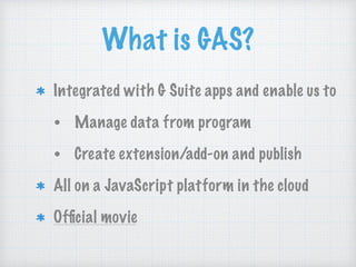 Google Apps Script Overview | PDF