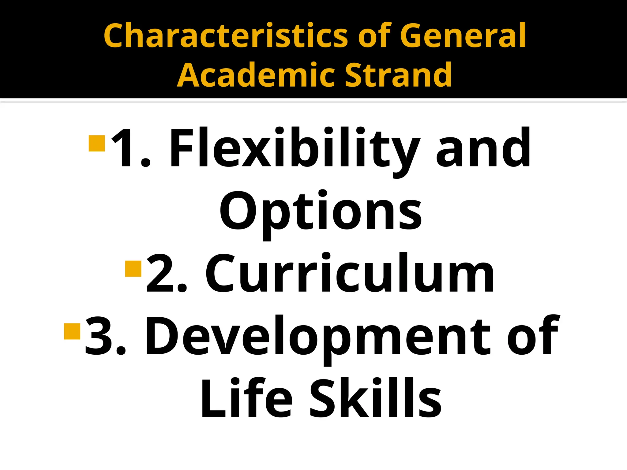 GAS Overview Senior High School General Academic Strand | PPTX