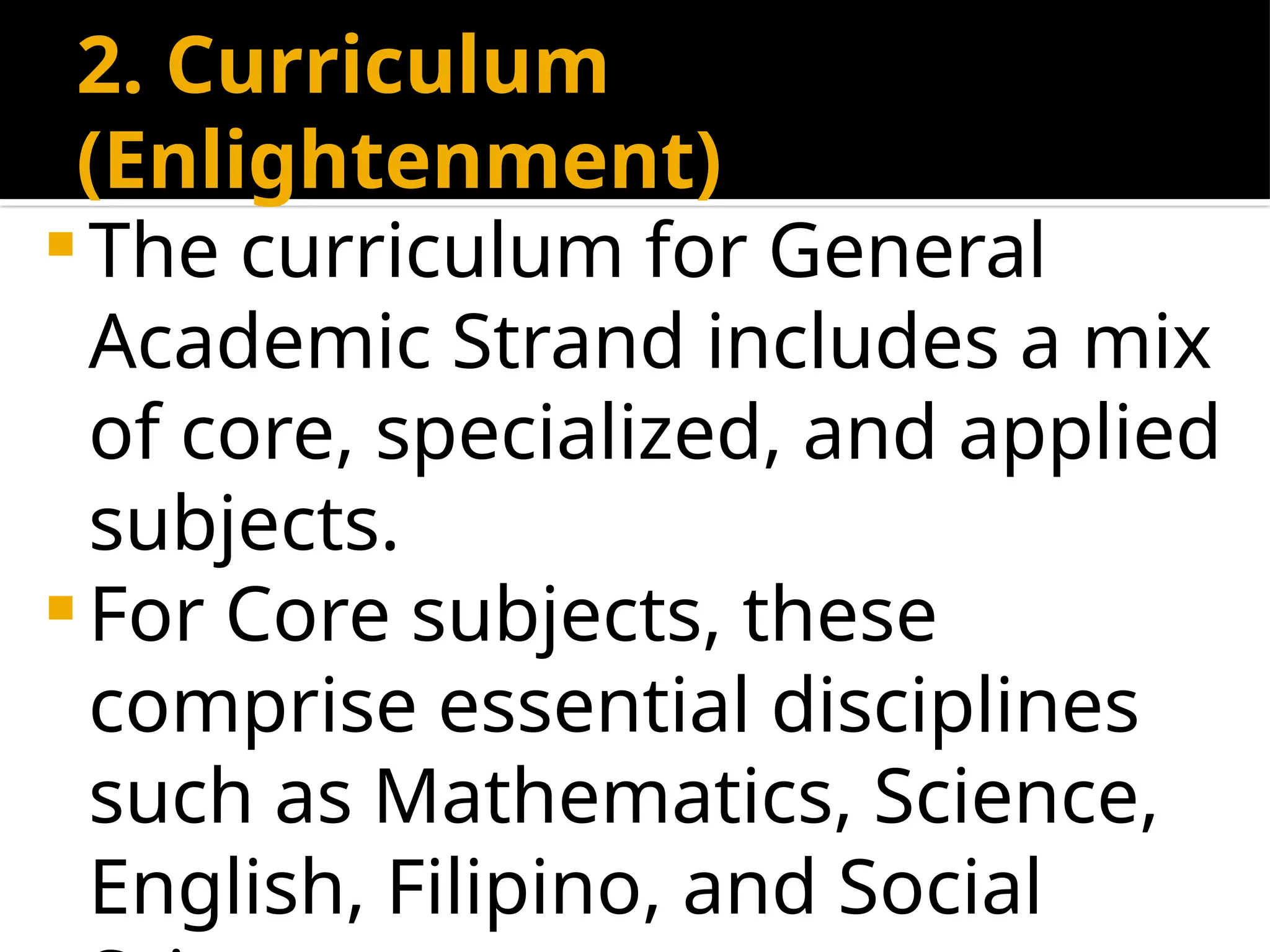 GAS Overview Senior High School General Academic Strand | PPTX