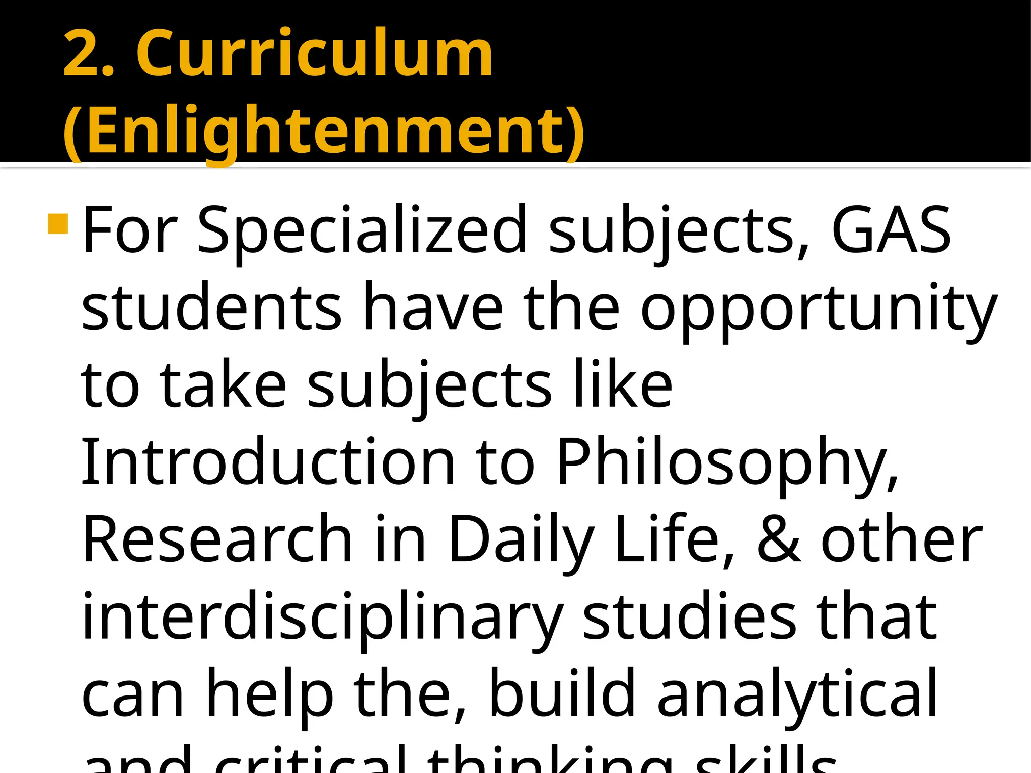 GAS Overview Senior High School General Academic Strand | PPTX