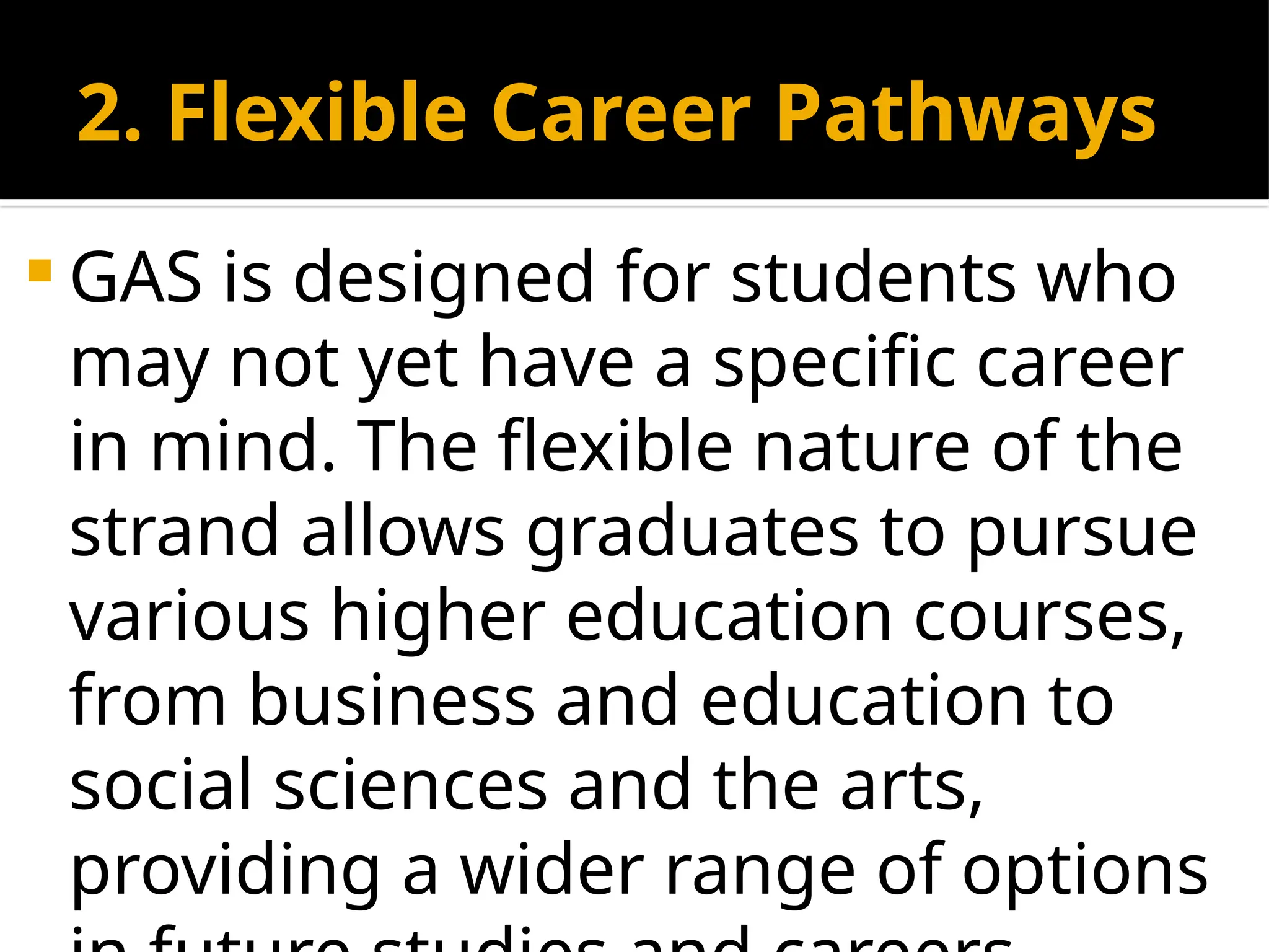 GAS Overview Senior High School General Academic Strand | PPTX