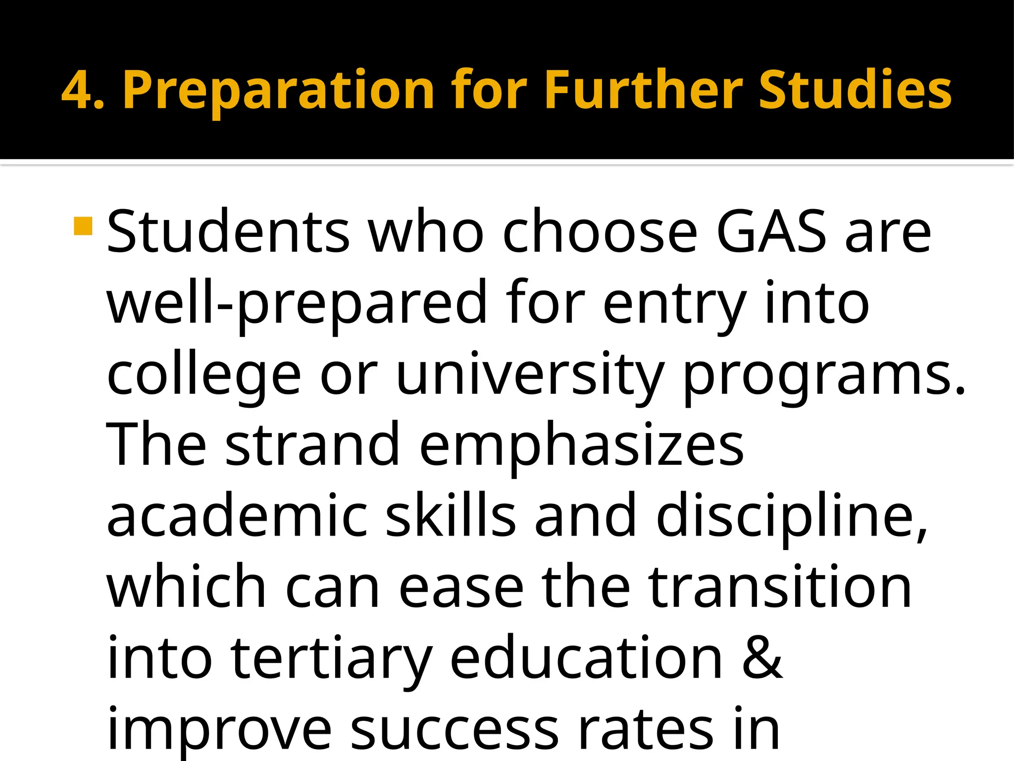 GAS Overview Senior High School General Academic Strand | PPTX