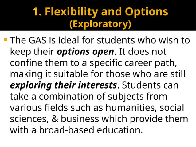 GAS Overview Senior High School General Academic Strand | PPTX
