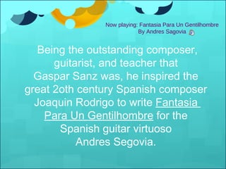 Gaspar Sanz | PPT