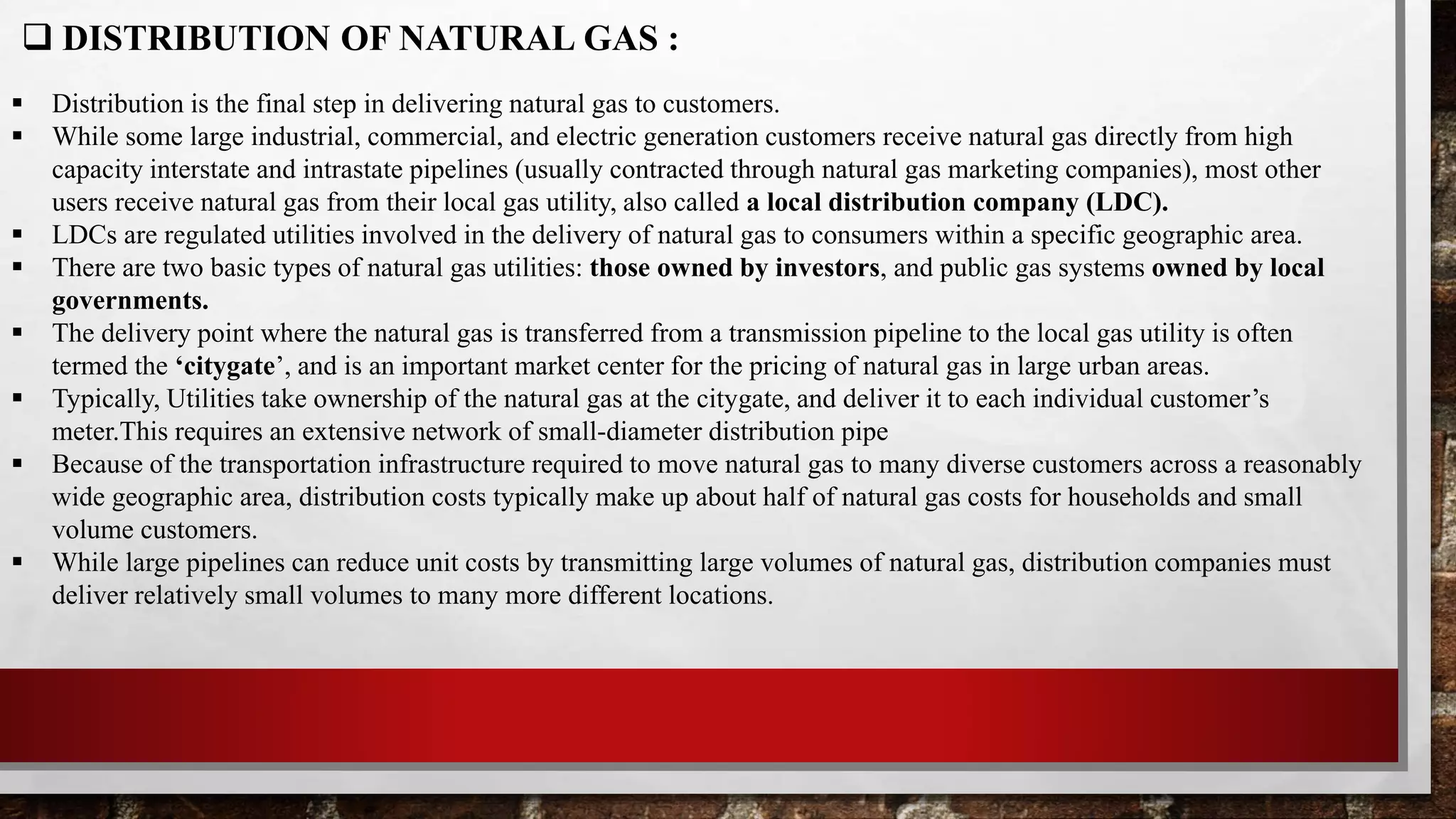 Gas Plant and Distributions | PPTX