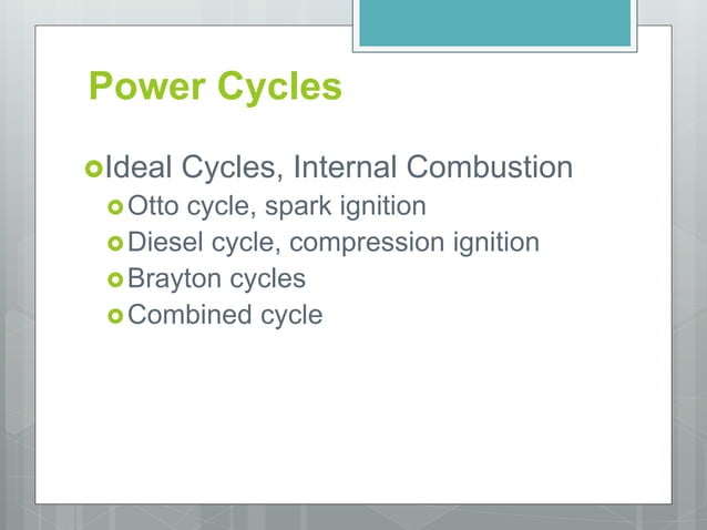 Gas Power Cycles.ppt | Physics | Science