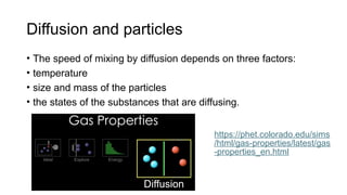 Gas Pressure and Diffusion for lower secondary physics | PPTX
