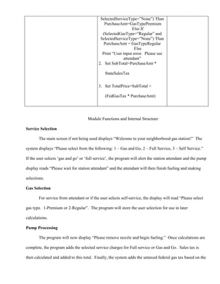 Gas pump program final | DOCX