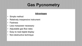 Gas pycnometry | PPT