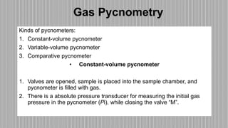 Gas pycnometry | PPT