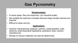 Gas pycnometry | PPTX