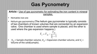 Gas pycnometry | PPTX