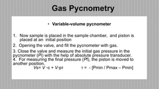 Gas pycnometry | PPTX