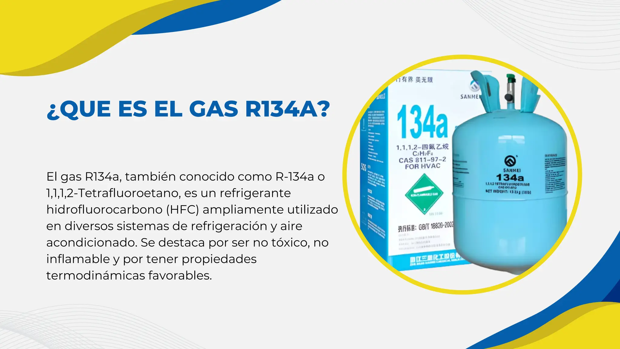 GAS R 134a para tipos de compresores y caracteristicasg | PDF