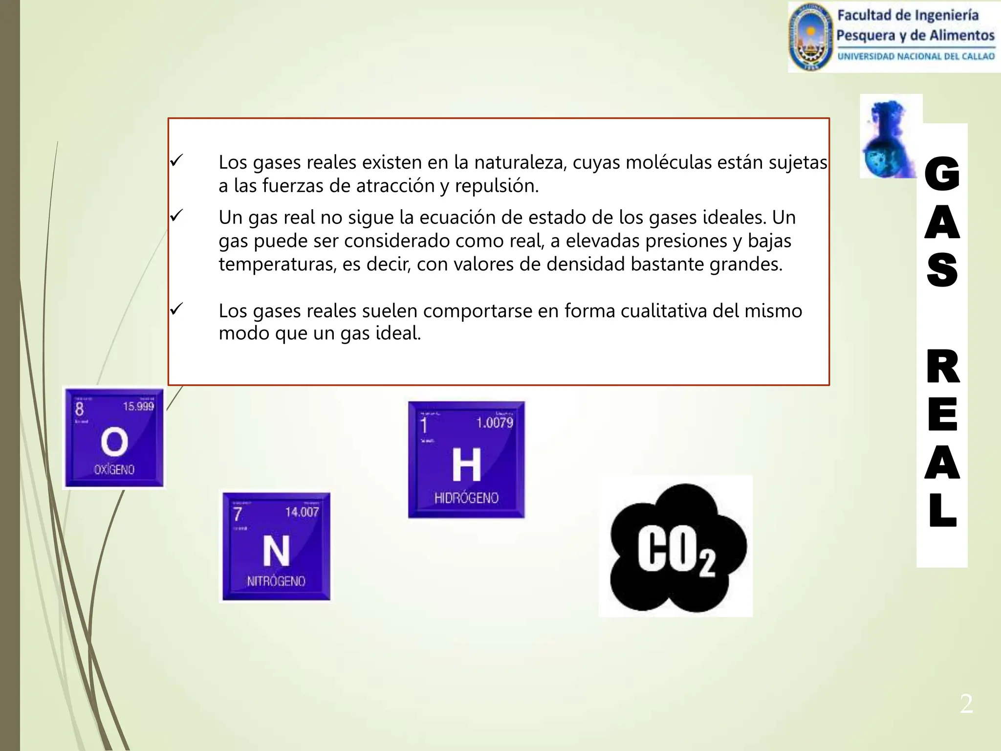 gas reales tema de fisicoquimica ingenieria .ppt