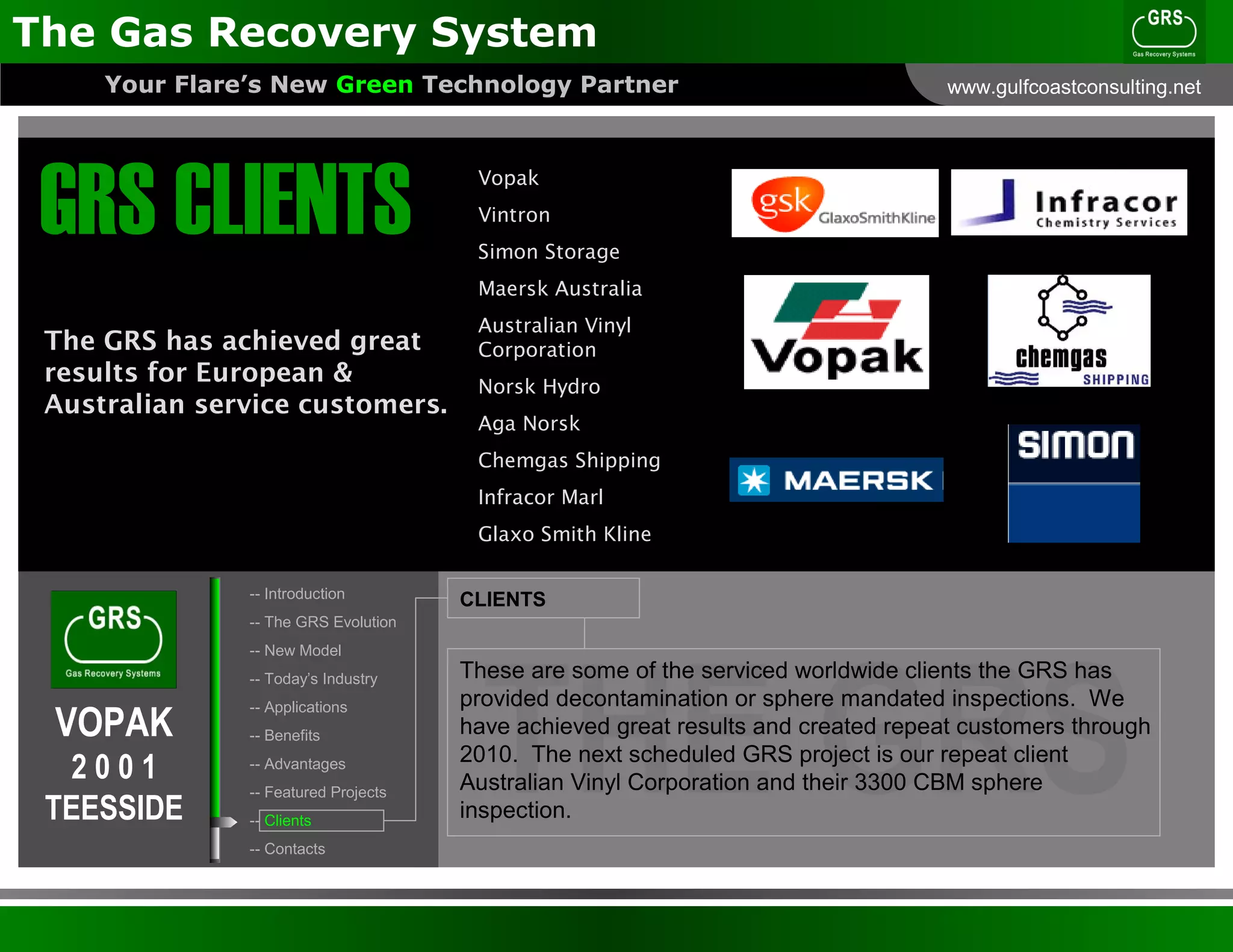 Gas Recovery Systems Vopak VCM Sphere Project | PPT