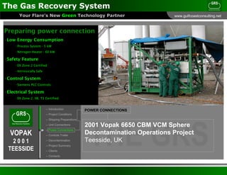 Gas Recovery Systems Vopak VCM Sphere Project | PPT