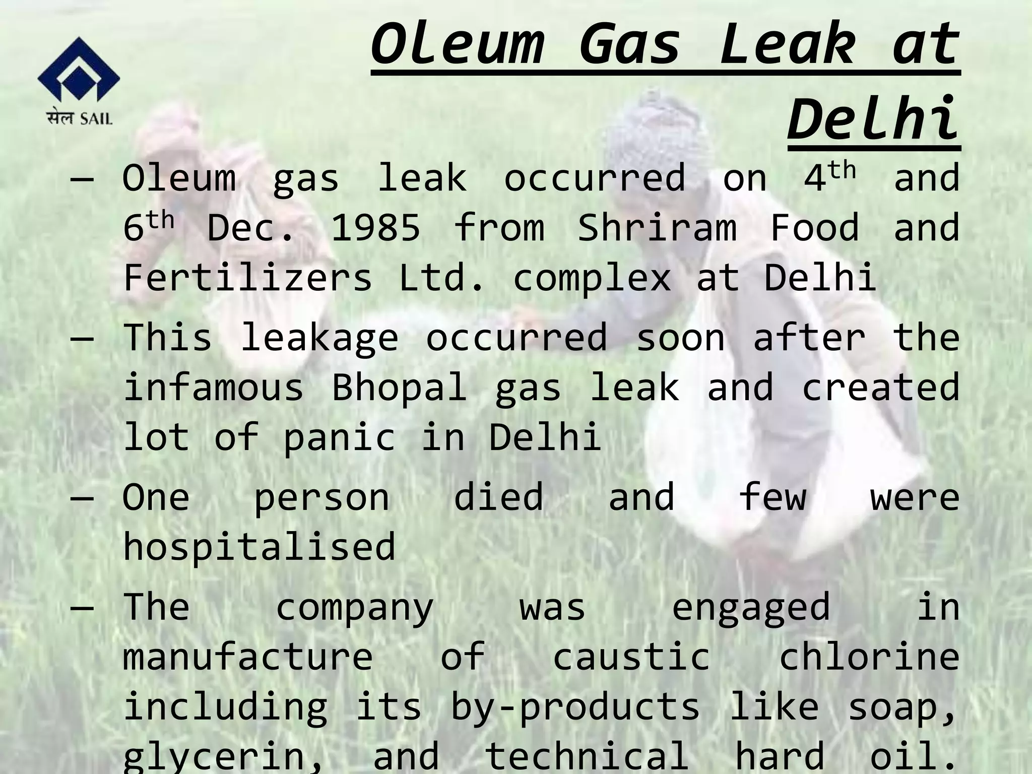 Gas safety in hazardous industry | PPTX