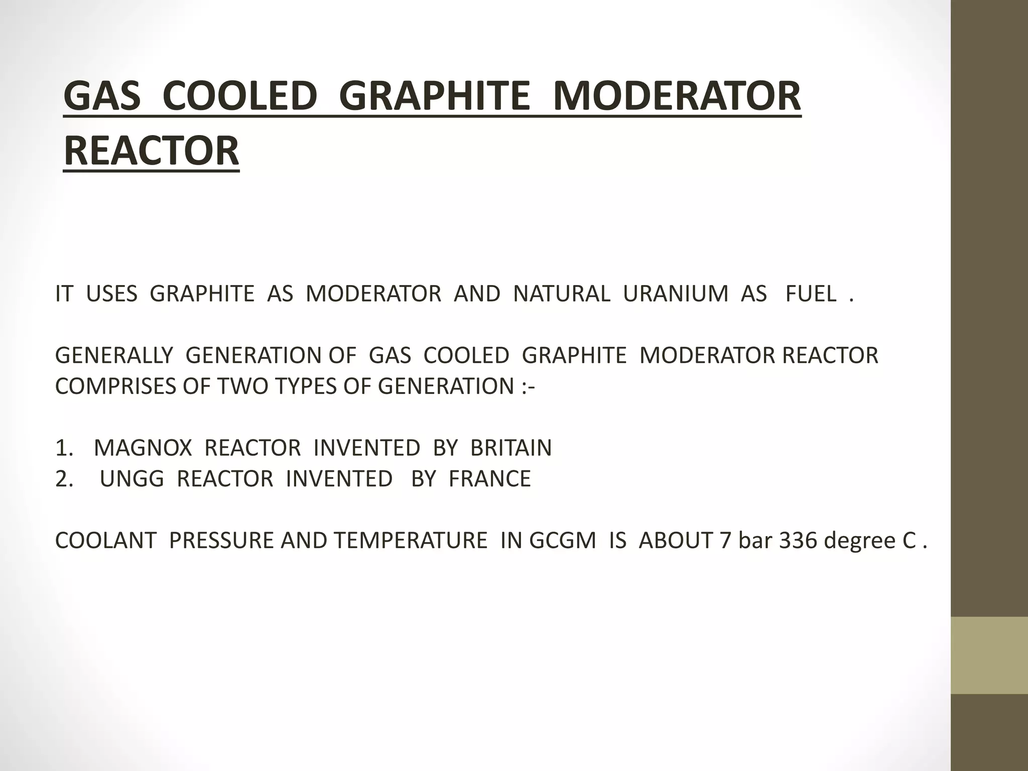 Gass cooled reactor | PPTX