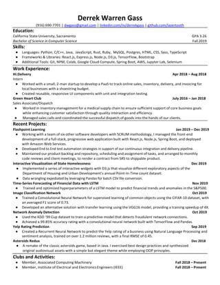 Gass derrek resume | PDF
