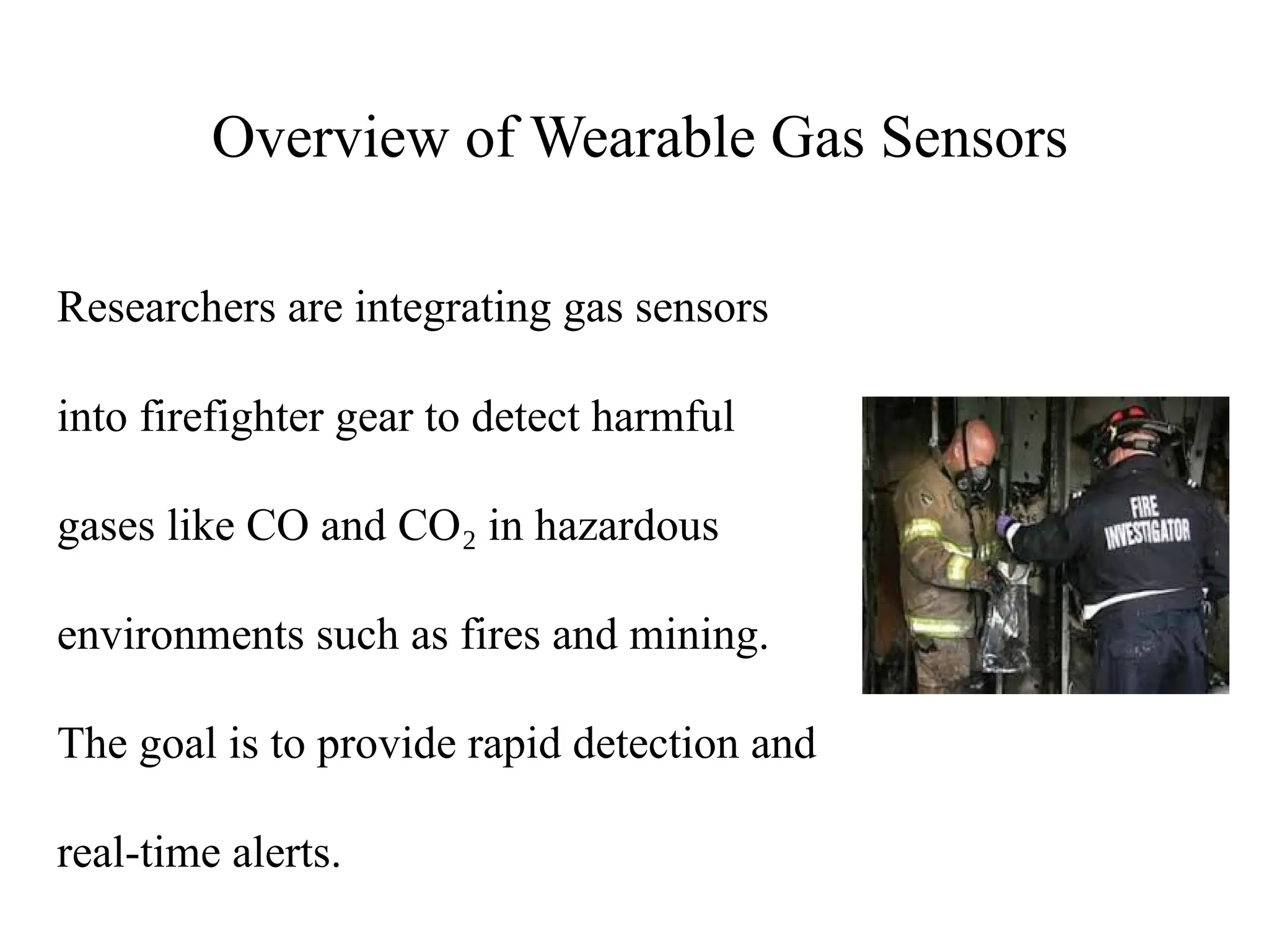GAS SENSORS in Wearable devices unit 1pptx | PPTX