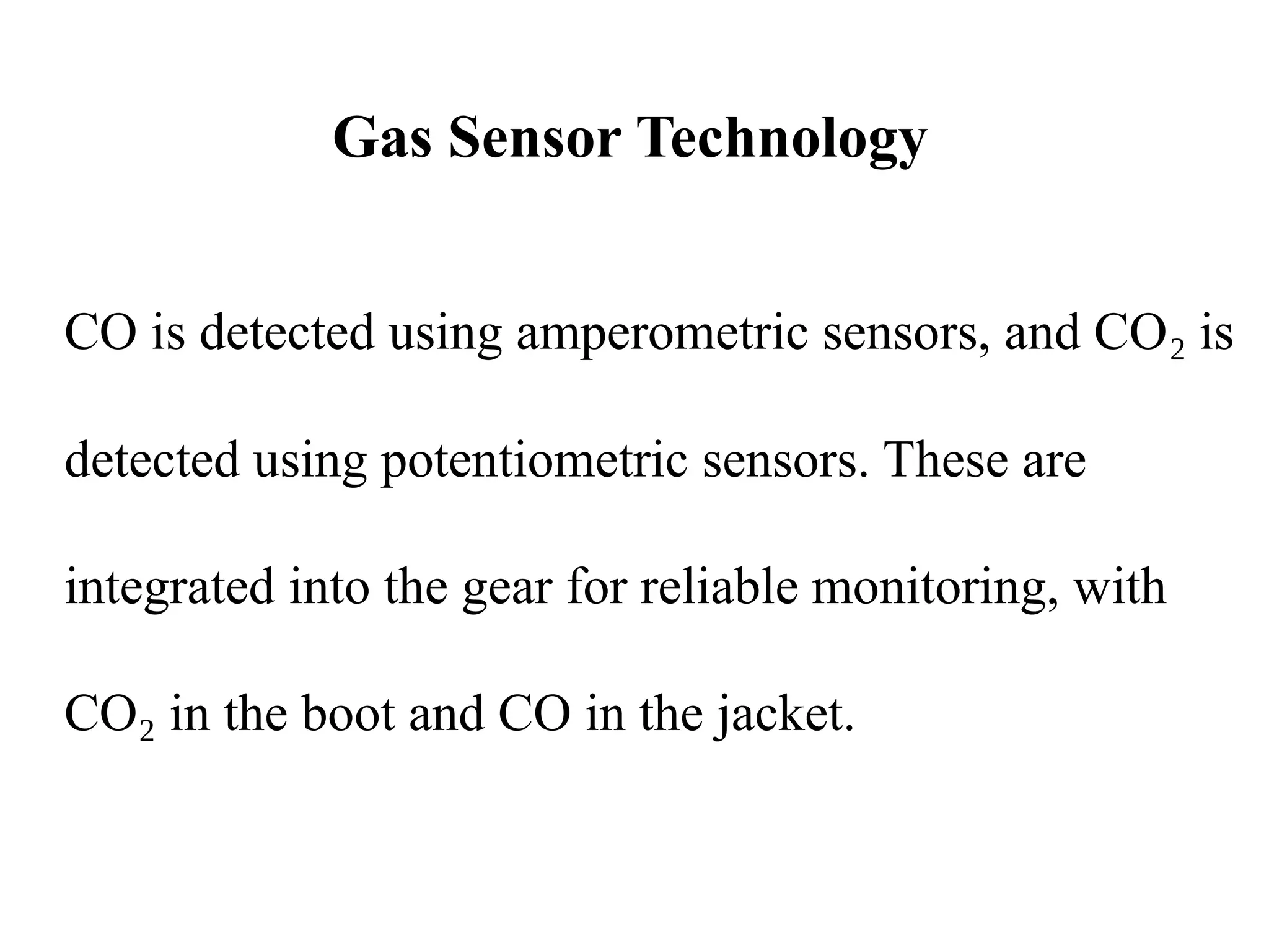 GAS SENSORS in Wearable devices unit 1pptx | PPTX