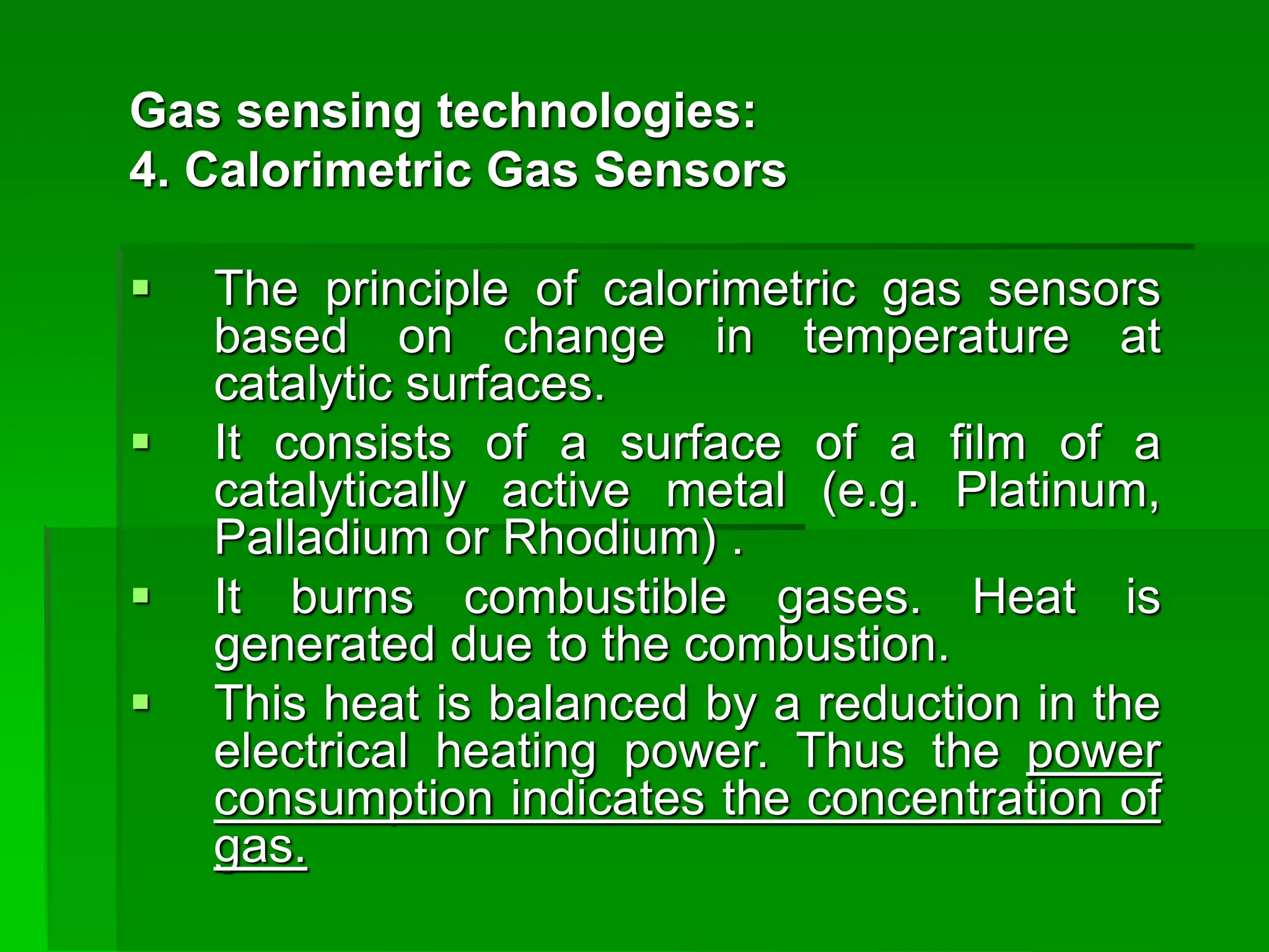 Deep explanation of gas sensors for engineering students | PPTX