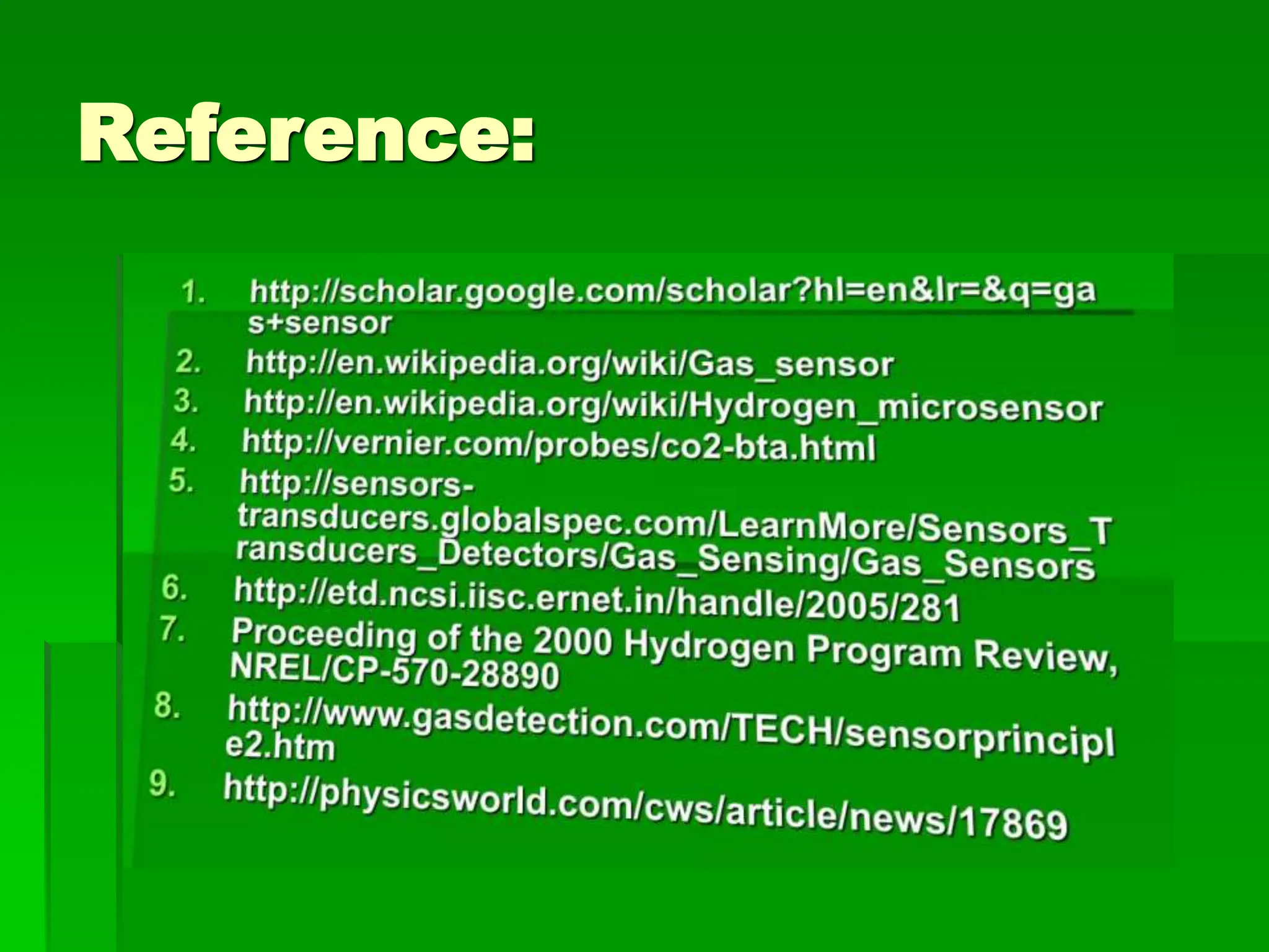 Deep explanation of gas sensors for engineering students | PPTX