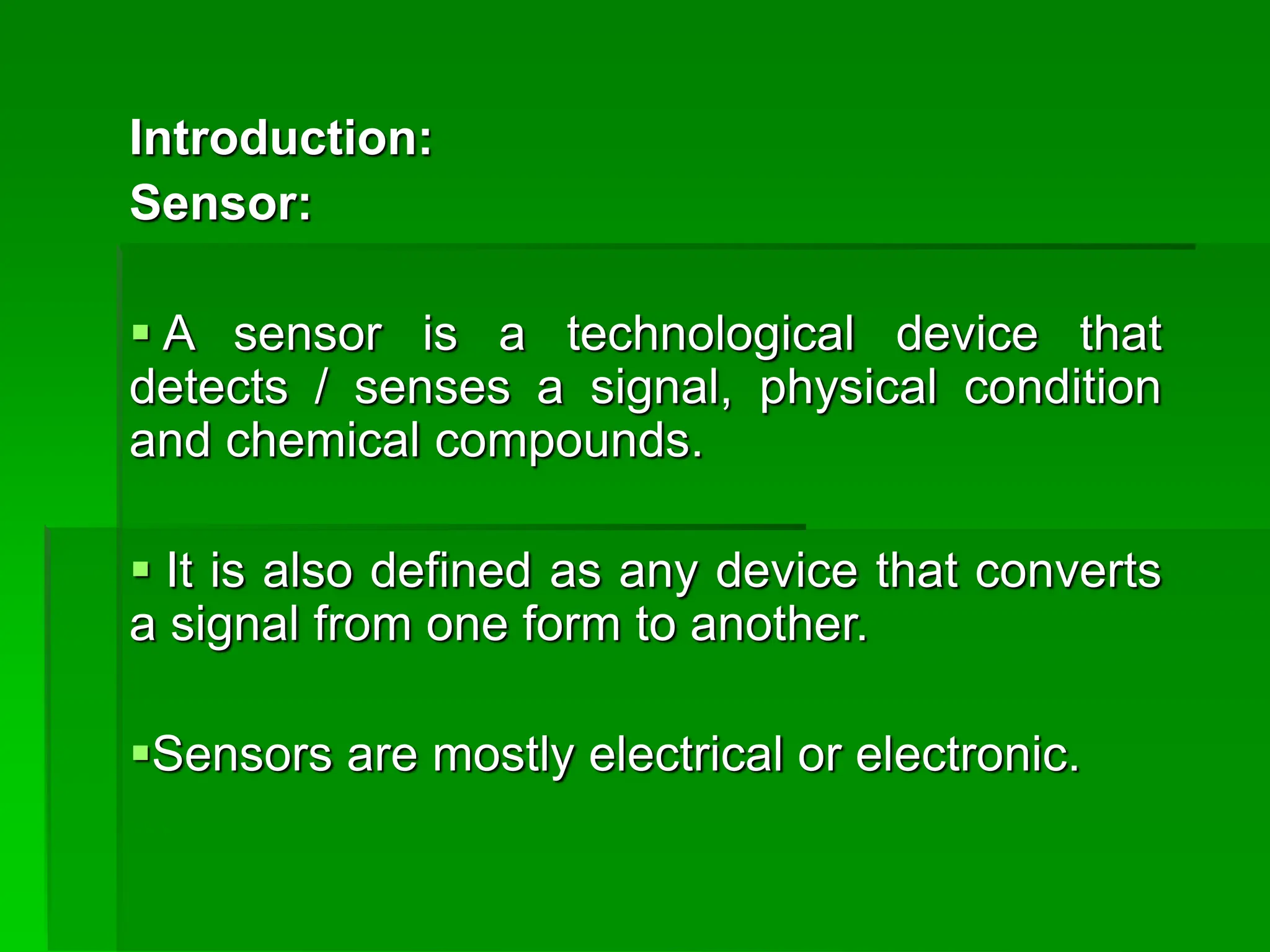 Deep explanation of gas sensors for engineering students | PPTX