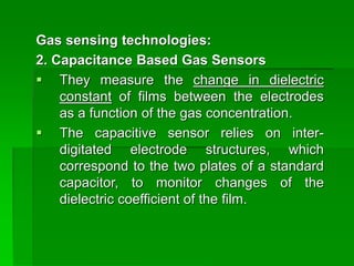 Deep explanation of gas sensors for engineering students | PPTX