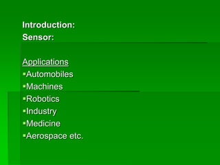 Deep explanation of gas sensors for engineering students | PPTX