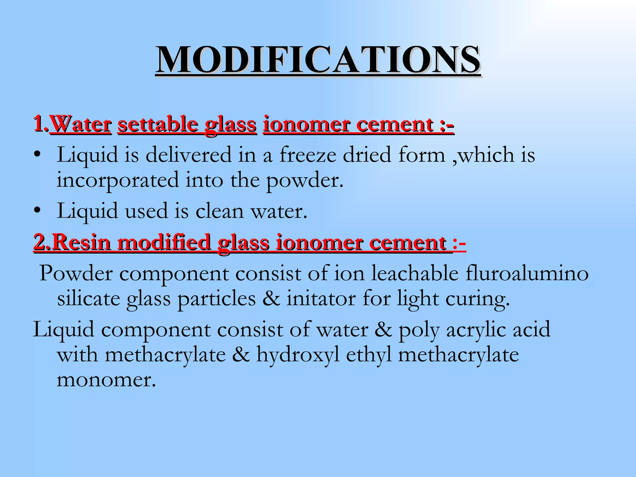 Gass Ionomer Cement | PPT