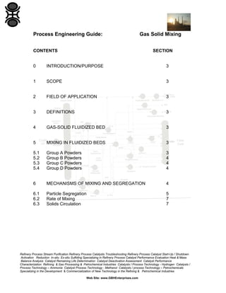 Gas Solid Mixing | PDF