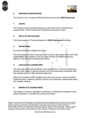Gas Solid Mixing | PDF